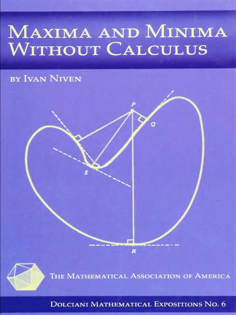 Maxima and Minima Without Calculus - Ivan Niven, Lester H. Lance | PDF