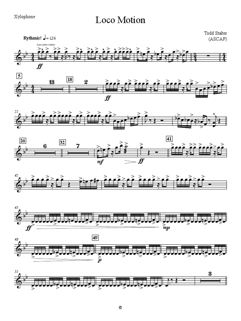 027 Loco Motion - Xylophone | PDF
