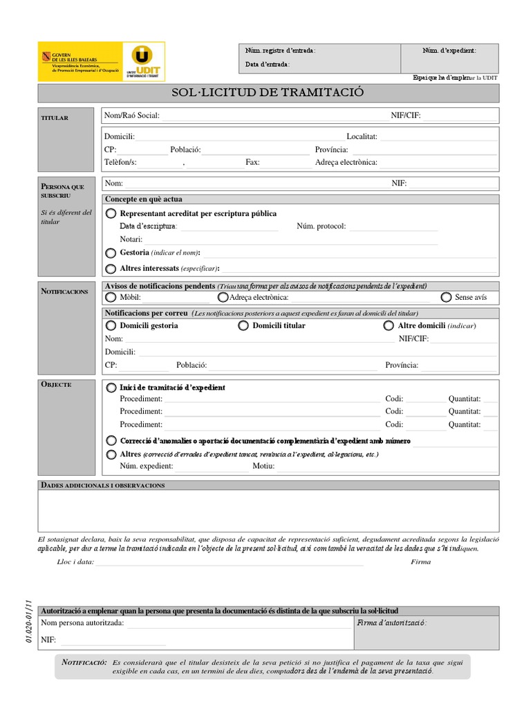 Solicitud Registro CAIB Certificado Energético | PDF