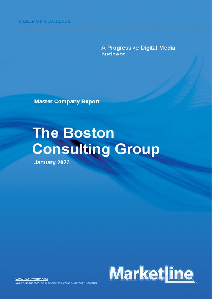 The Boston Consulting Group: A Progressive Digital Media Business | PDF ...