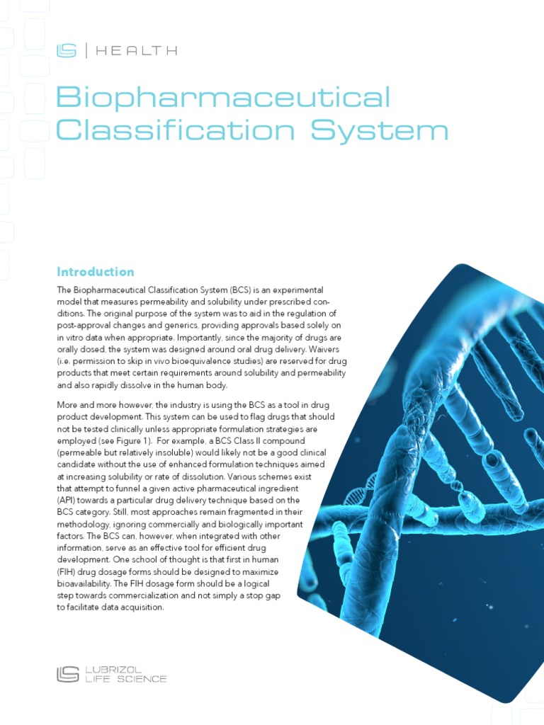 Biopharmaceutical Classification System | PDF