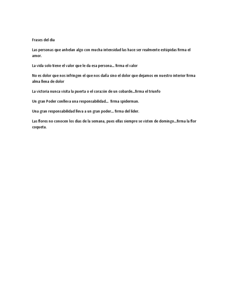 Frases Del Dia | PDF