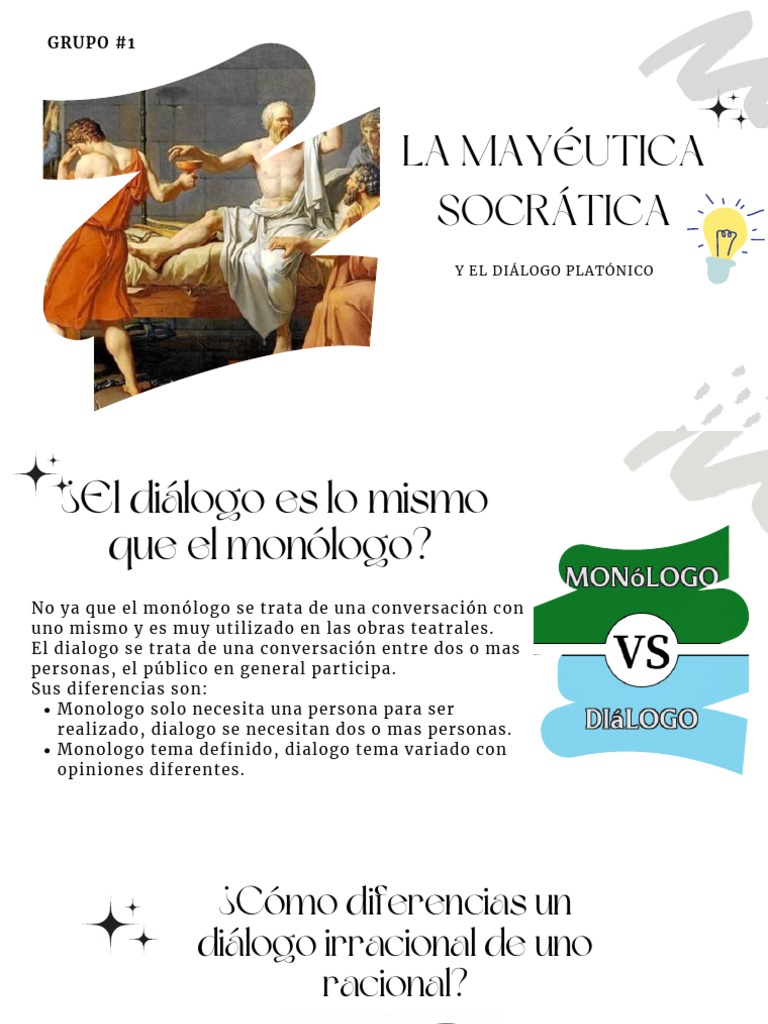 La Mayéutica Socrática y Diálogo Platónico | PDF