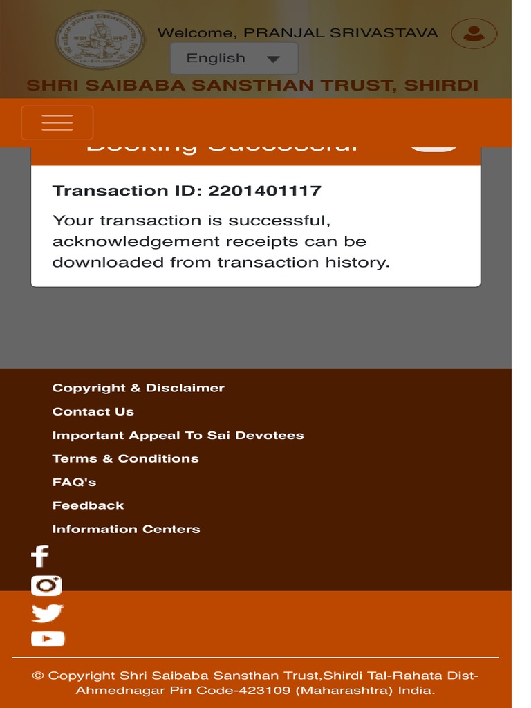 Shri Saibaba Sansthan Trust, Shirdi (Offical Booki | PDF | Law