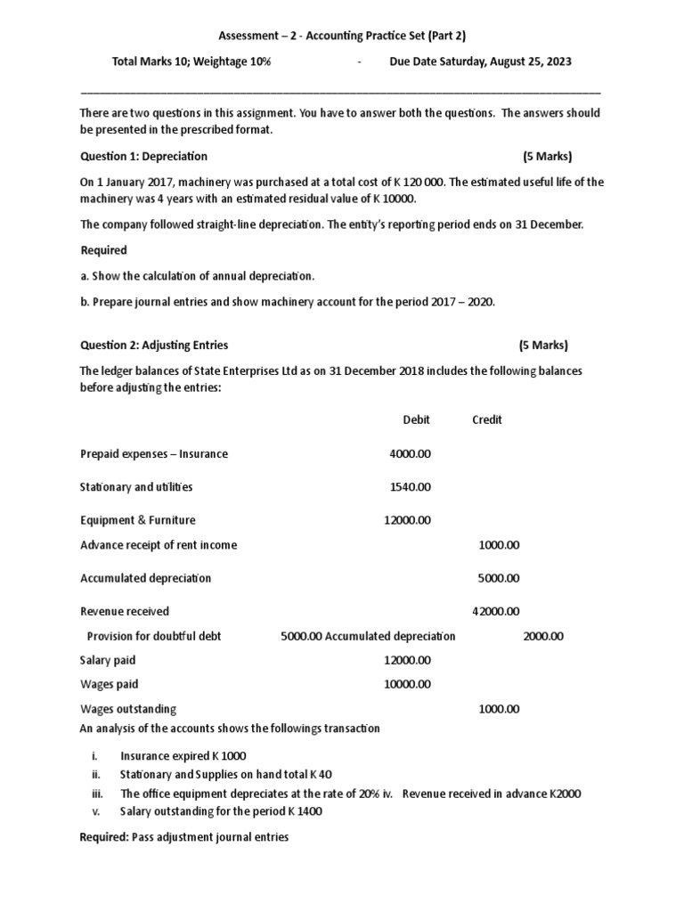 AF0101 - Assignment 2 (Part 2) S2 2023 | PDF | Debits And Credits ... AF0101 - Assignment 2 (Part 2) S2 2023 | PDF | Debits And Credits ...