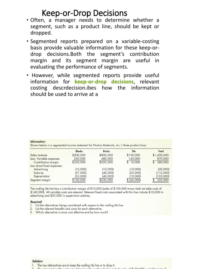 Keep-or-Drop Segment Analysis | PDF