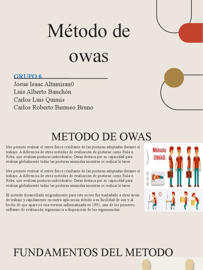 Evaluación Global de Posturas OWAS | PDF | Muestreo (Estadísticas ...