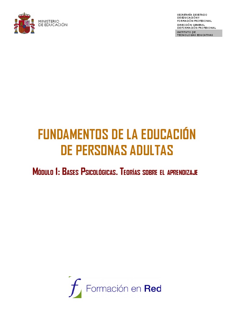 Fundamentos de La Educacion de Personas | PDF