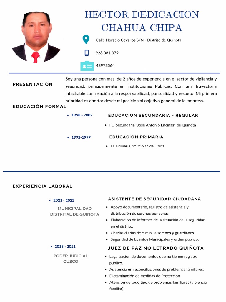 Curriculum Hector 2023 | PDF