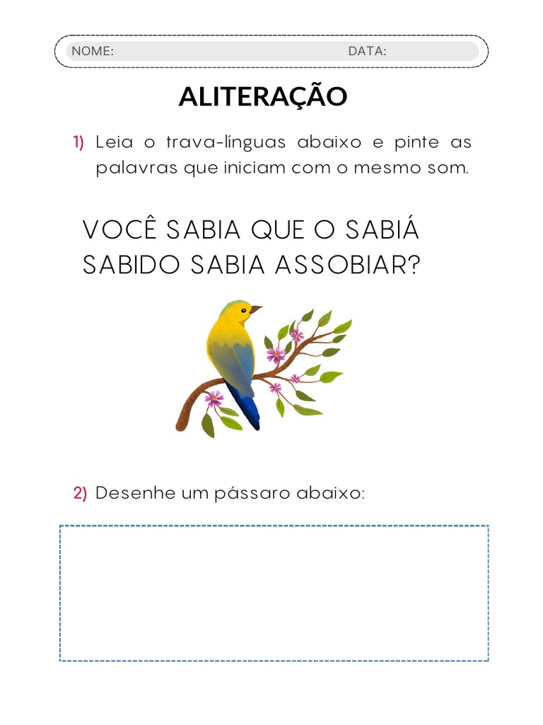 Aliteração | PDF