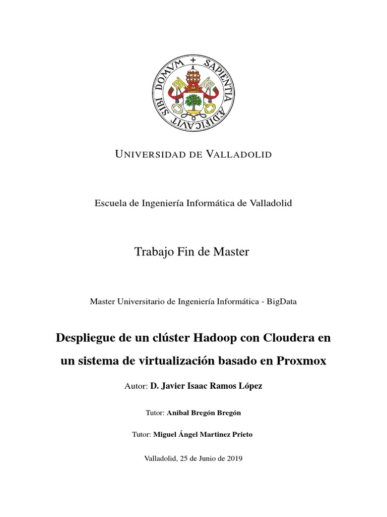 Trabajo Fin de Master: Escuela de Ingeniería Informática de Valladolid ...