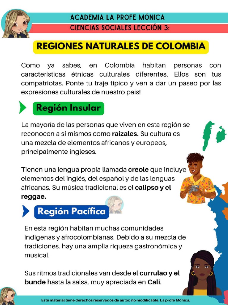 Lección 3 Regiones Naturales de Colombia | PDF