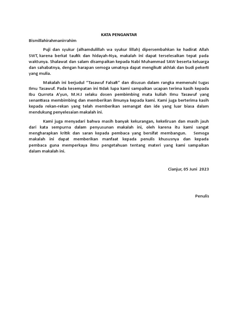 Tasawuf Falsafi | PDF