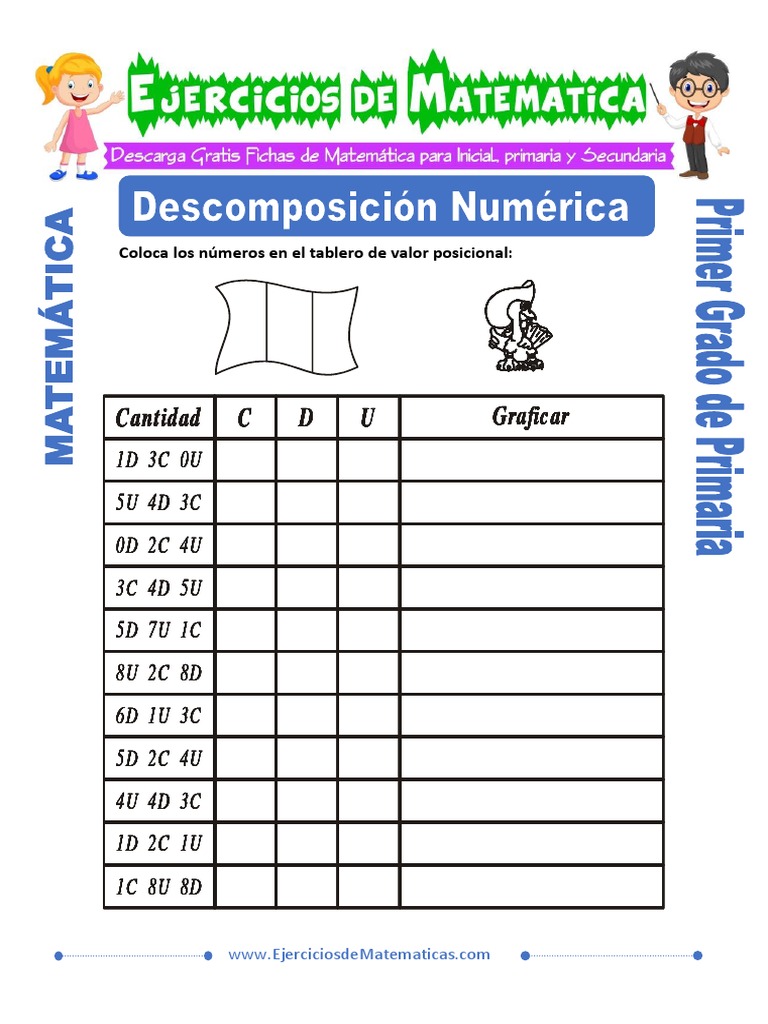 Ejercicios de Descomposición Numérica | PDF