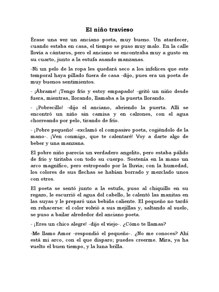El Niño Travieso | PDF