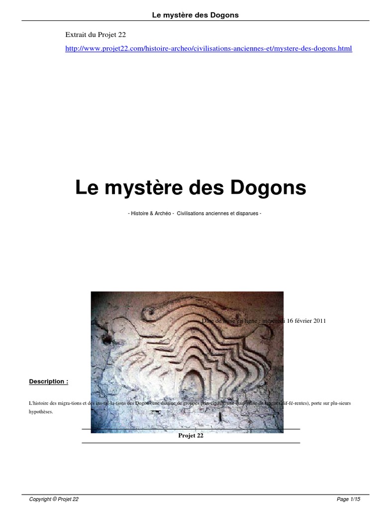 Le Mystère Des Dogons | PDF