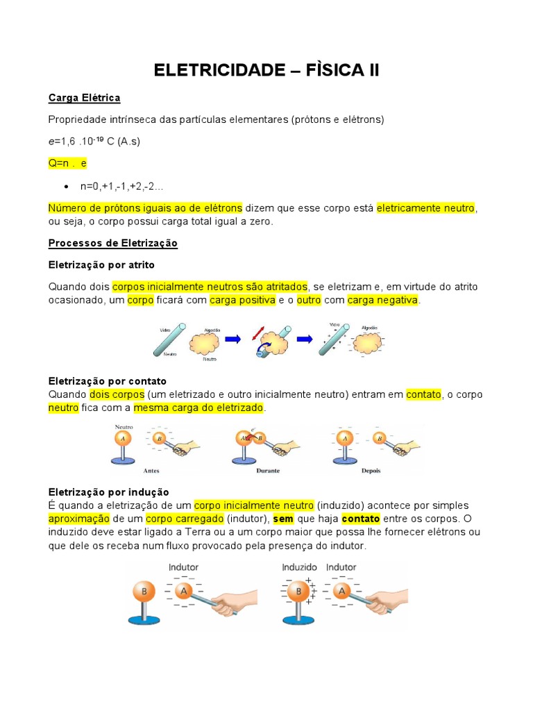 Notas de Aula Eletricidade | PDF