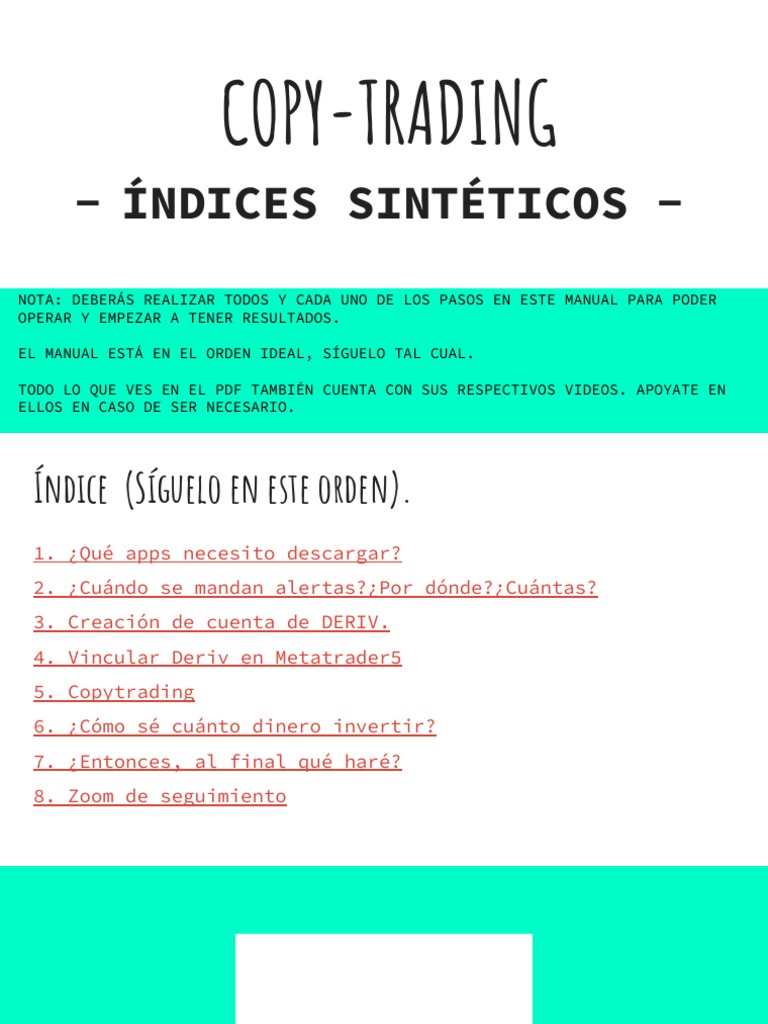 Manual CopyTrading | PDF