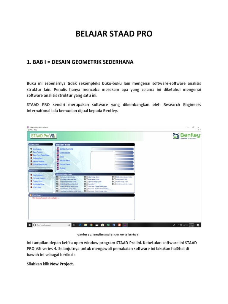 Buku Belajar Staad Pro | PDF