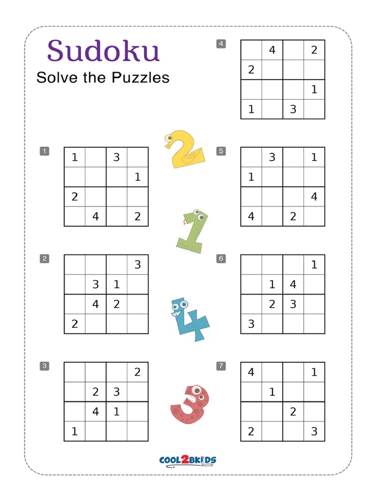 Printable Sudoku For Kids | PDF