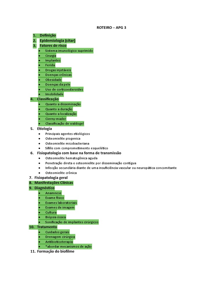 ROTEIRO - Apg 3 | PDF
