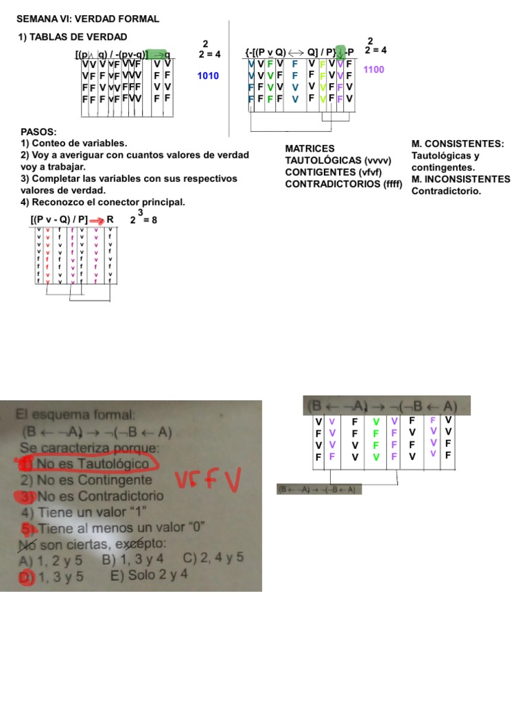 Semana 06 - Verdad Formal | PDF