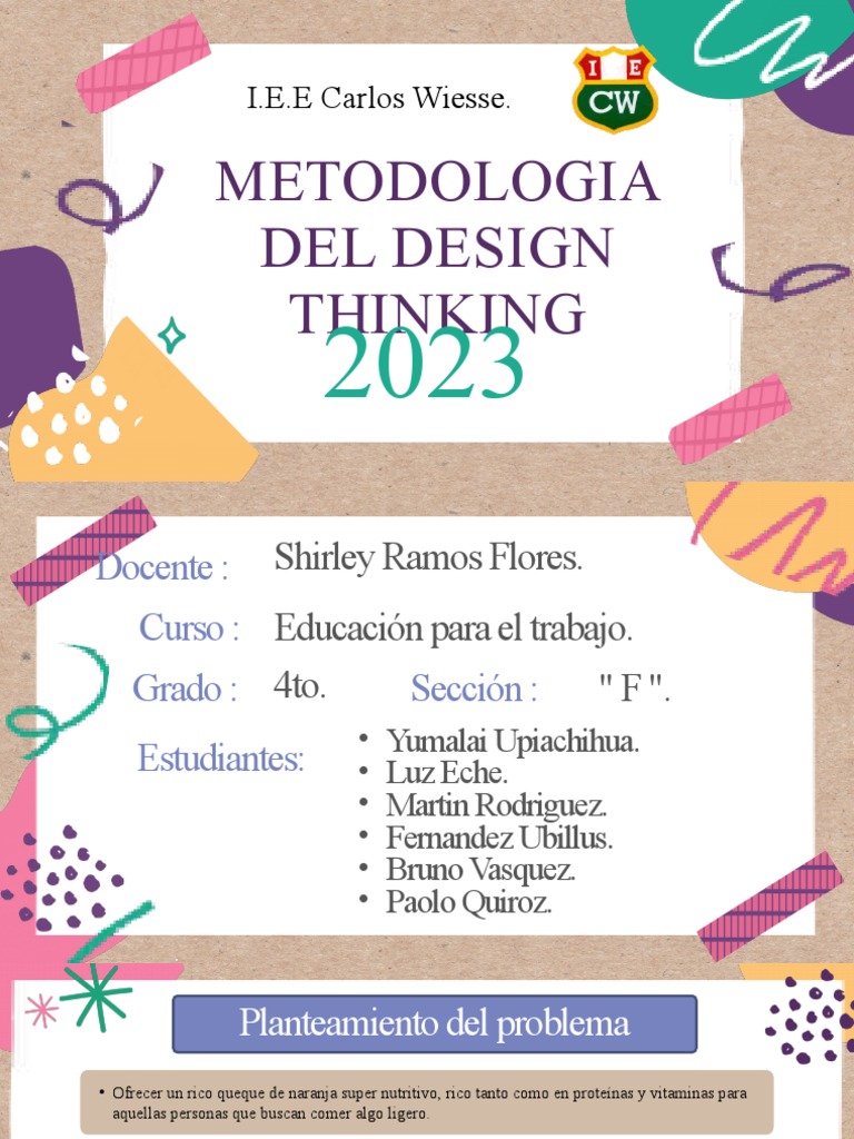 Tecnica de Design Thinking | PDF | Diseño | Comida y bebida