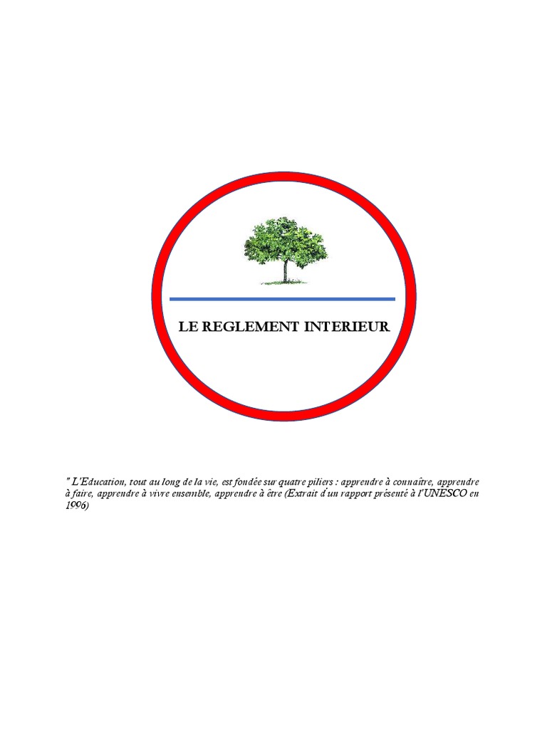 Règlement Scolaire des Figuiers | PDF | Bien-être | Mode de vie