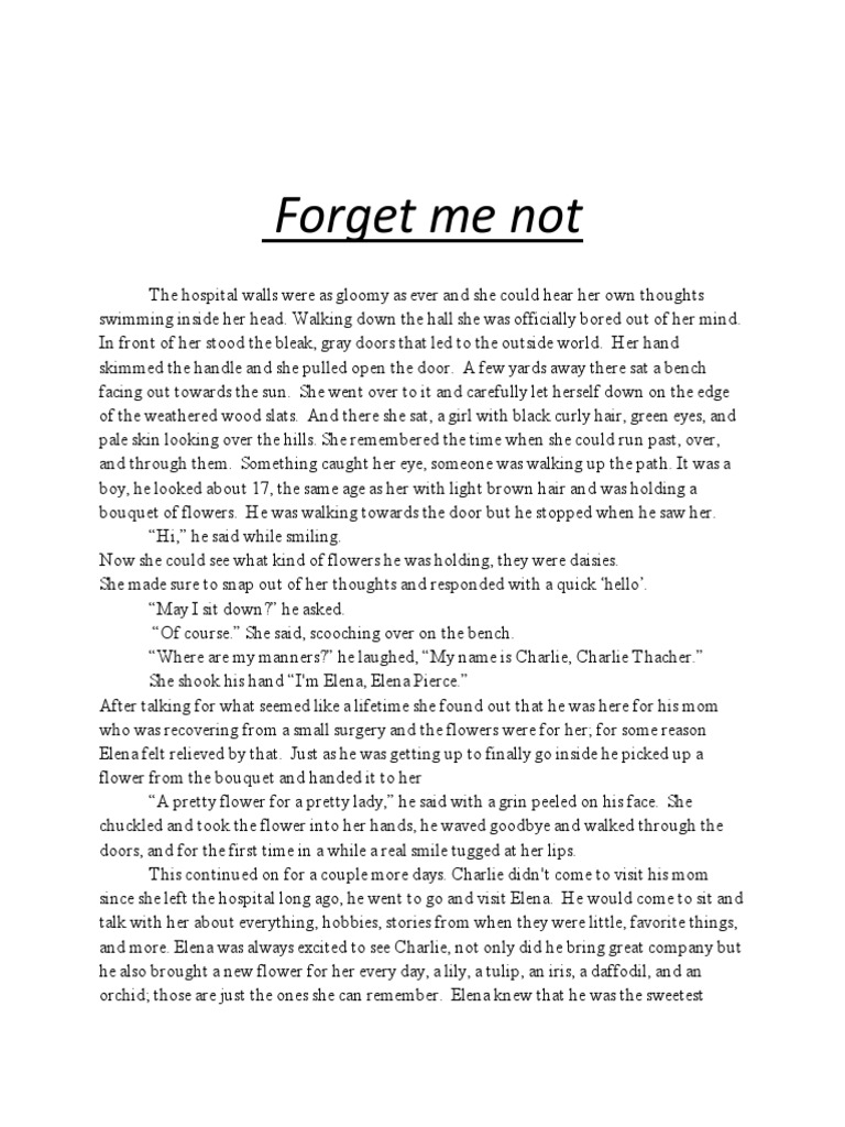 14ss - 2nd - Forget Me Not | PDF | Language Arts & Discipline | Mystery ...