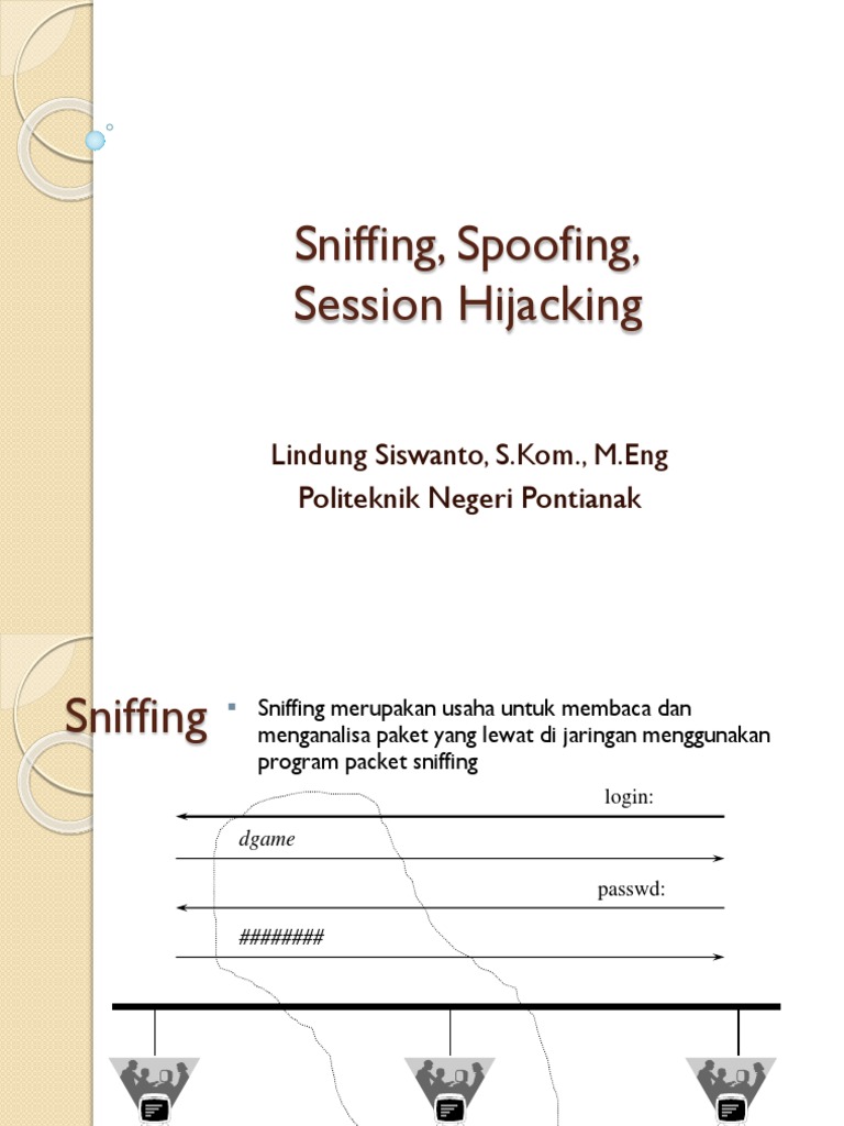 05 - Sniffing, Spoofing, Session Hijacking | PDF 05 - Sniffing, Spoofing, Session Hijacking | PDF