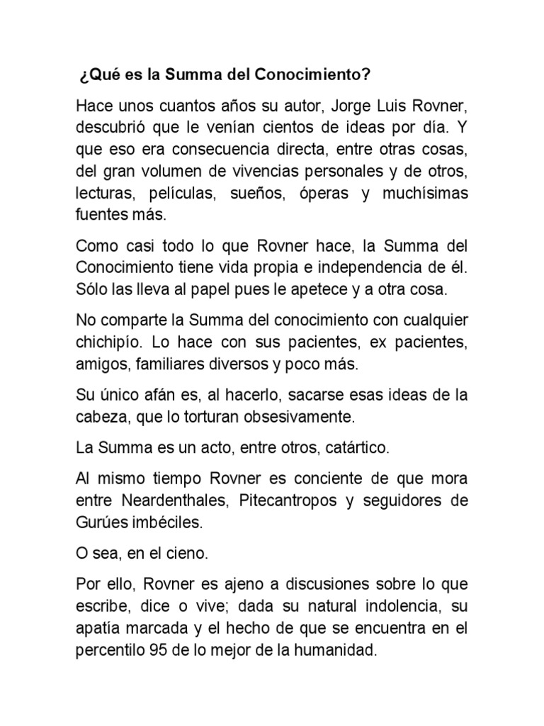 La Summa Del Conocimiento 2018 | PDF | Libros para adolescentes