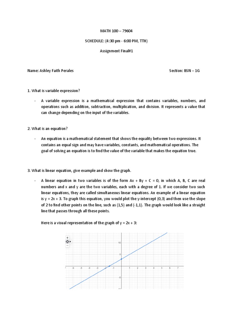 Math 100 Af1 | PDF