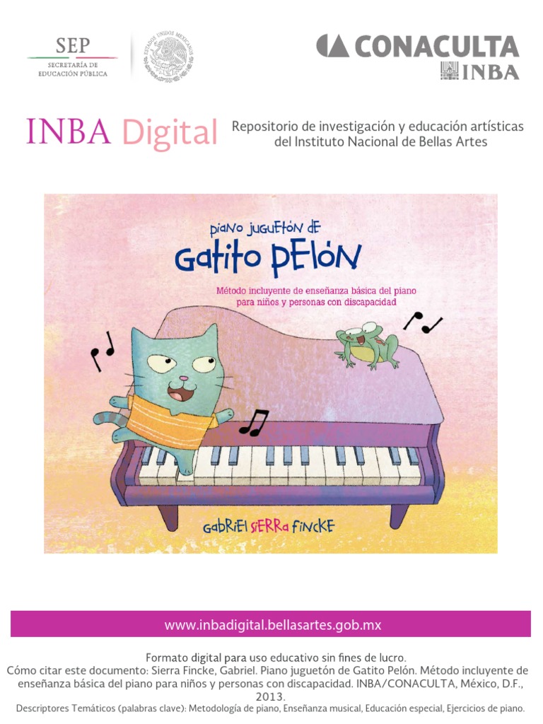 Piano Niños El Gatito Pelon | PDF