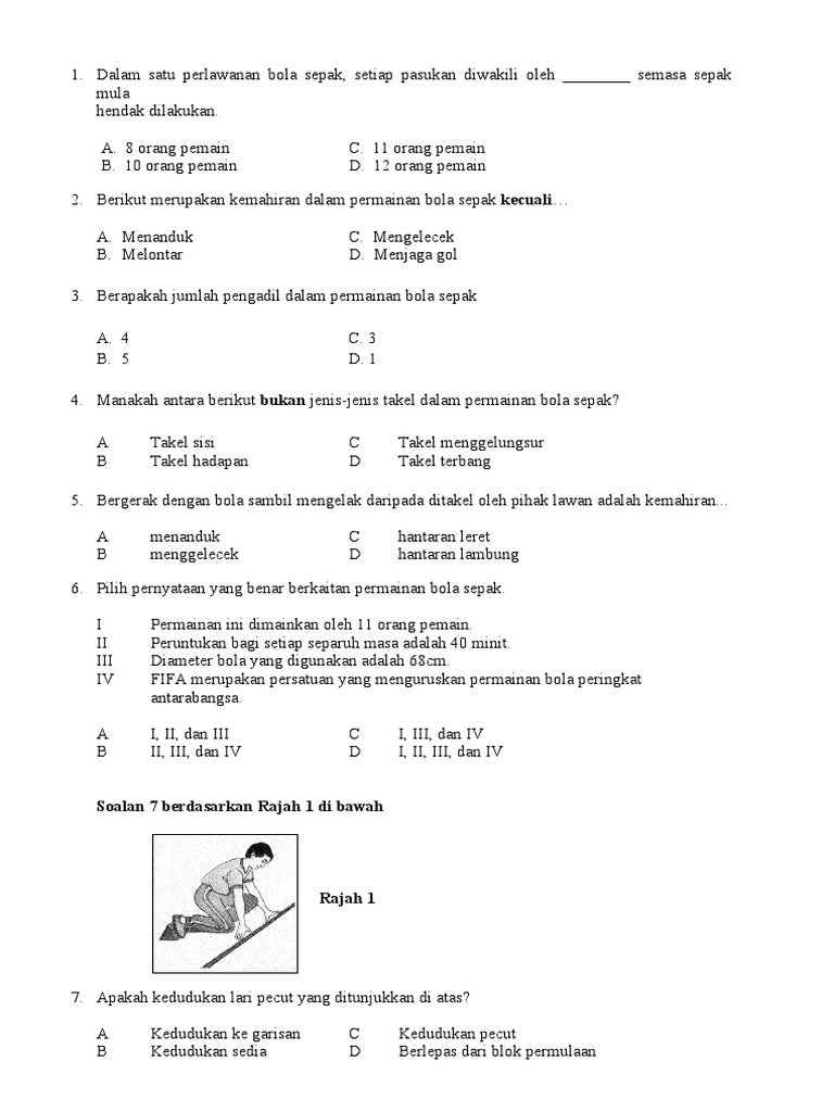 Soalan PJPK Tingkatan 1 PPT 2023 | PDF