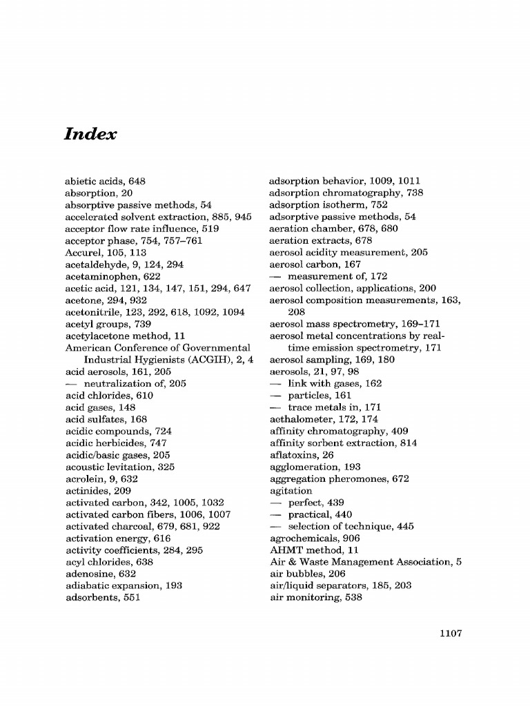 Index 2002 Comprehensive-Analytical-Chemistry | PDF