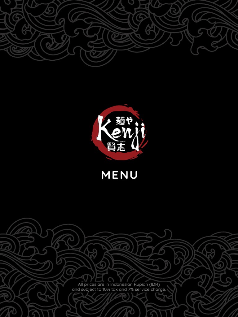 Draft6 KENJI Menu A4 | PDF