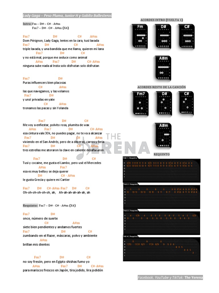 Lady Gaga - Peso Pluma | PDF