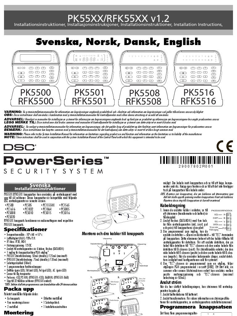 PK 5500 RFK 5500 | PDF
