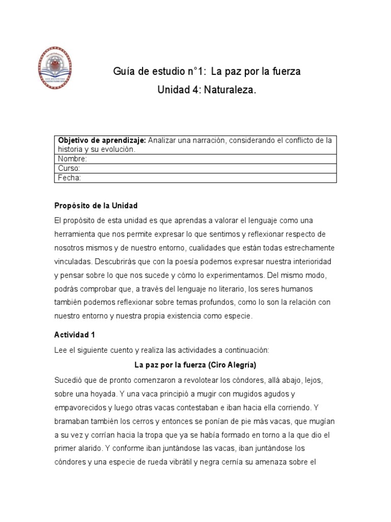 Guía N°1 de Estudio 8vo | PDF