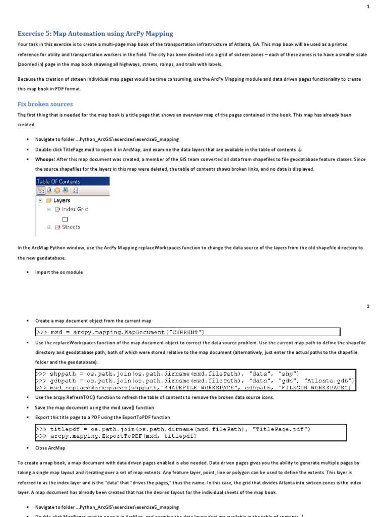Exercise 5 - Mapping | PDF | Page Layout | Software