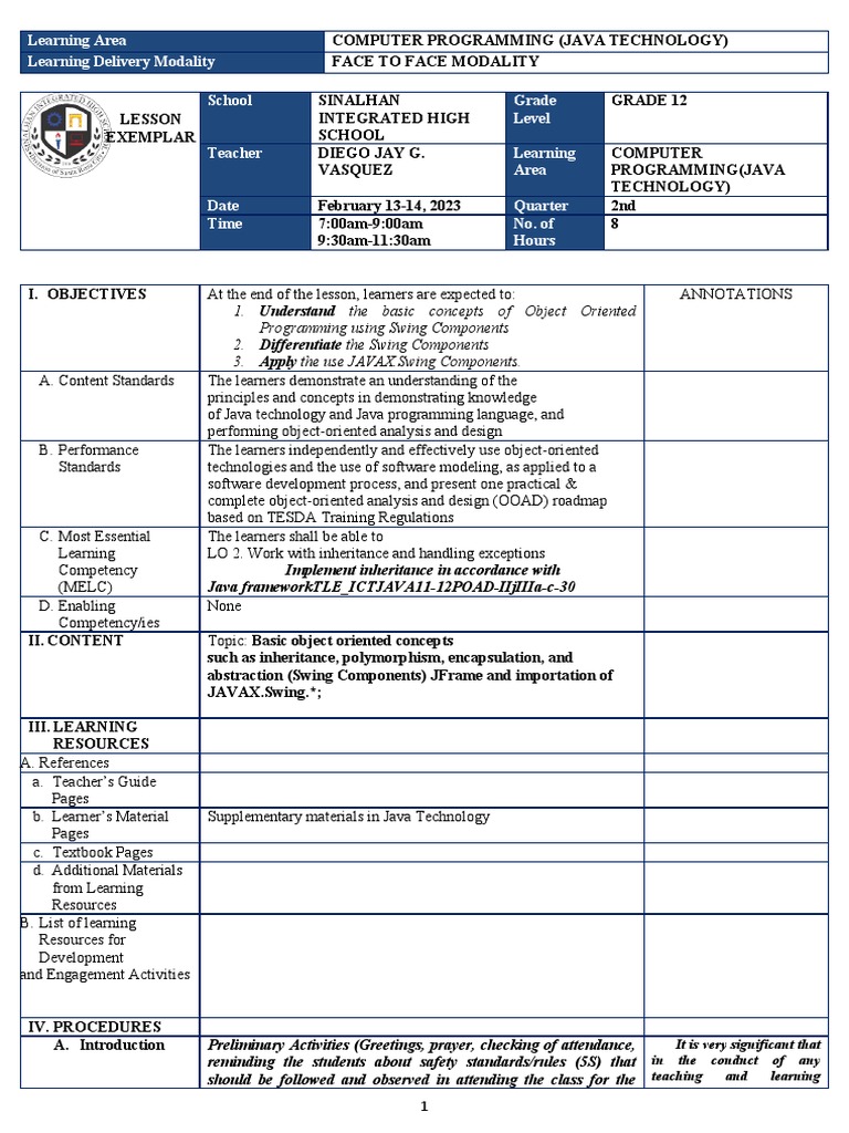 Java Programming Le Q3 W1 | PDF