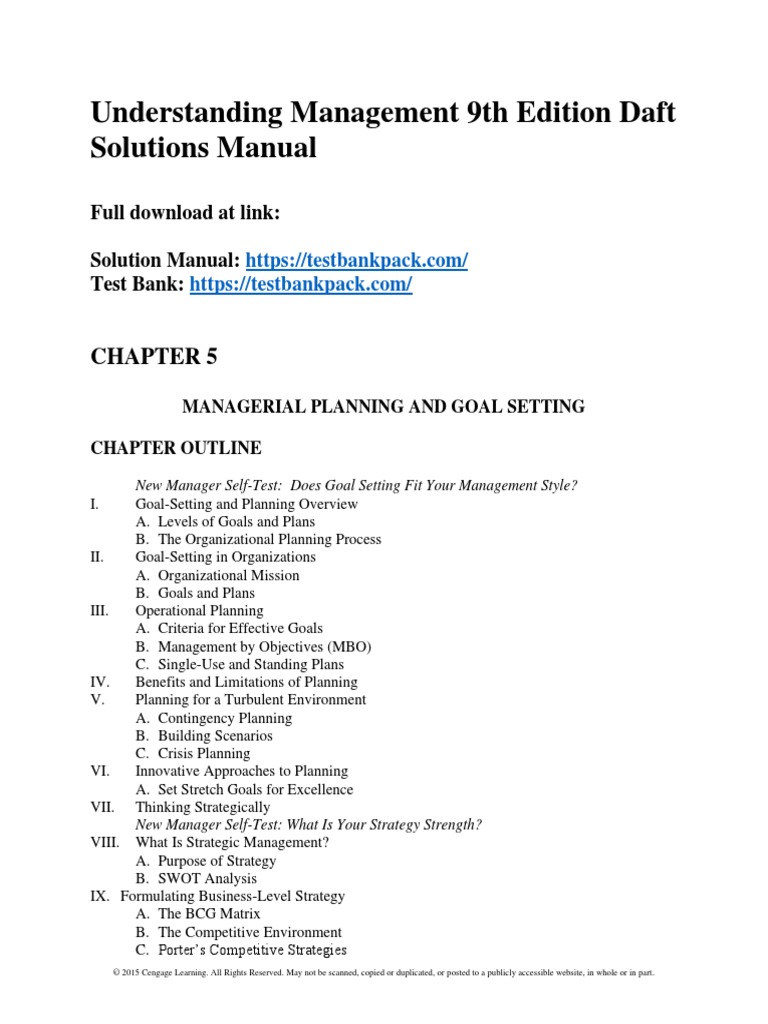 Understanding Management 9th Edition Daft Solutions Manual 1 | PDF