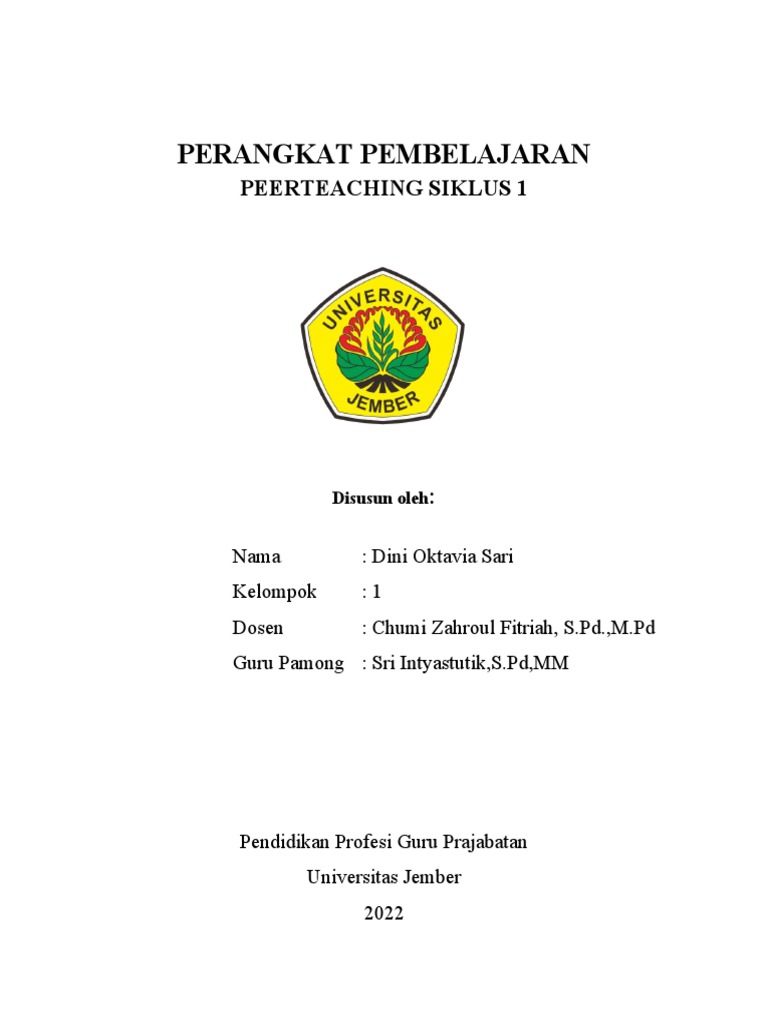 Cover Siklus 1 | PDF