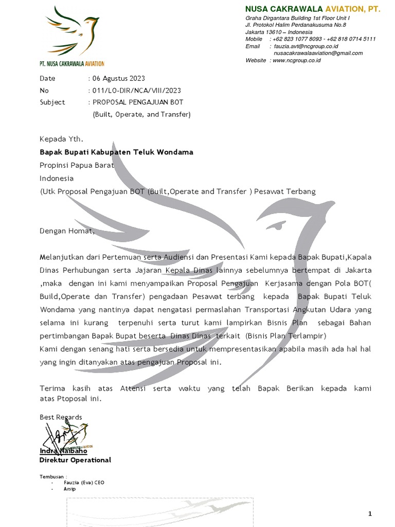 Proposal Pengajuan Bot | PDF