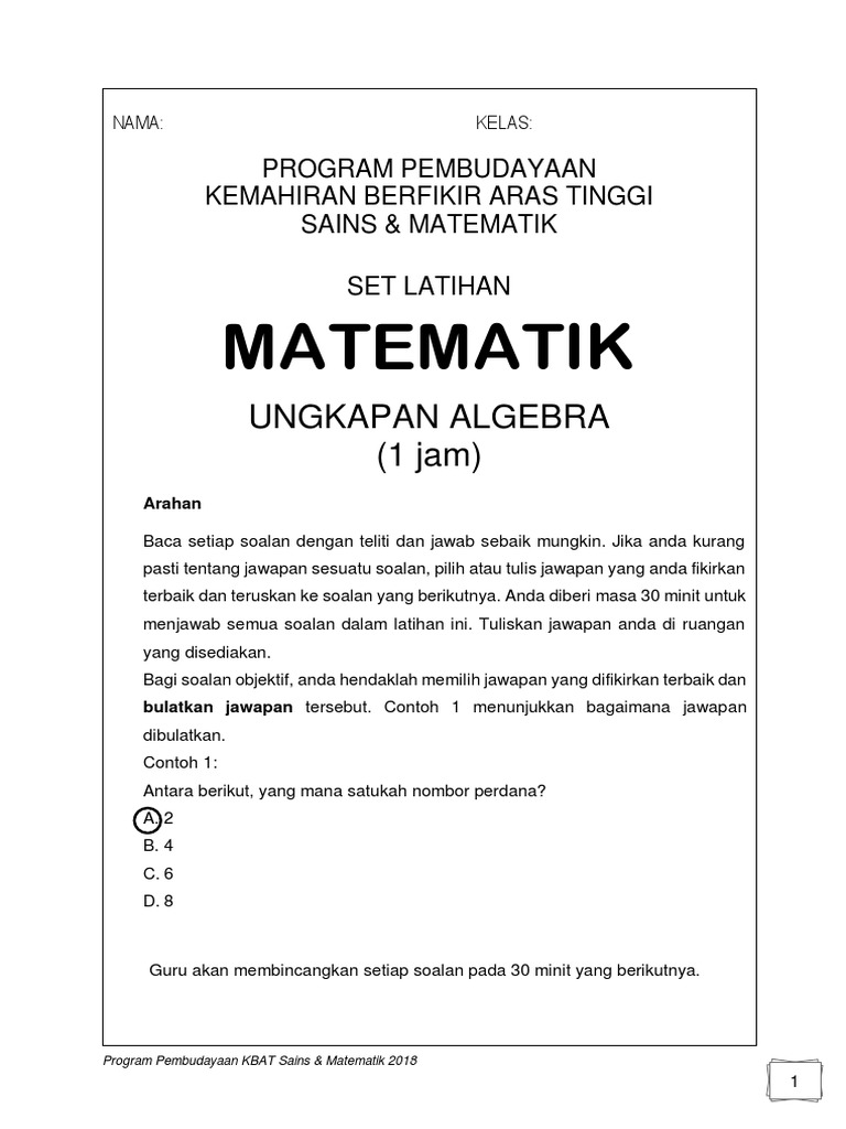S10 Ungkapan Algebra | PDF