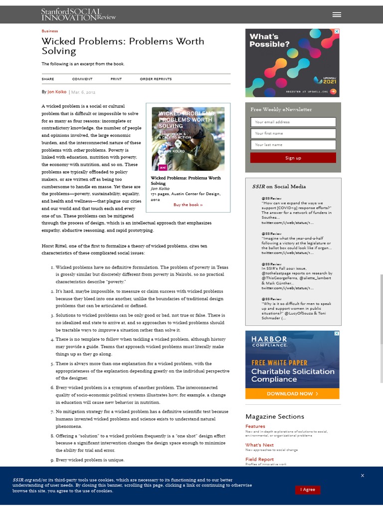 Wicked Problems - Problems Worth Solving by Jon Kolko - Wicked Problems - Problems Worth Solving ...