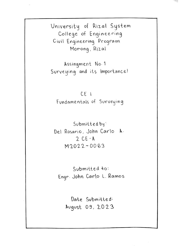 2CEAAY23 24 Del Rosario John Carlo a AssignmentNo. 1 | PDF