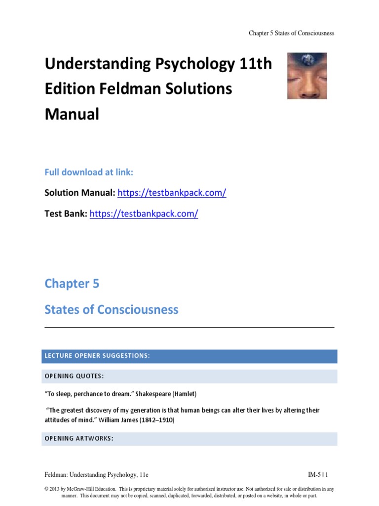 States of Consciousness in Psychology | PDF
