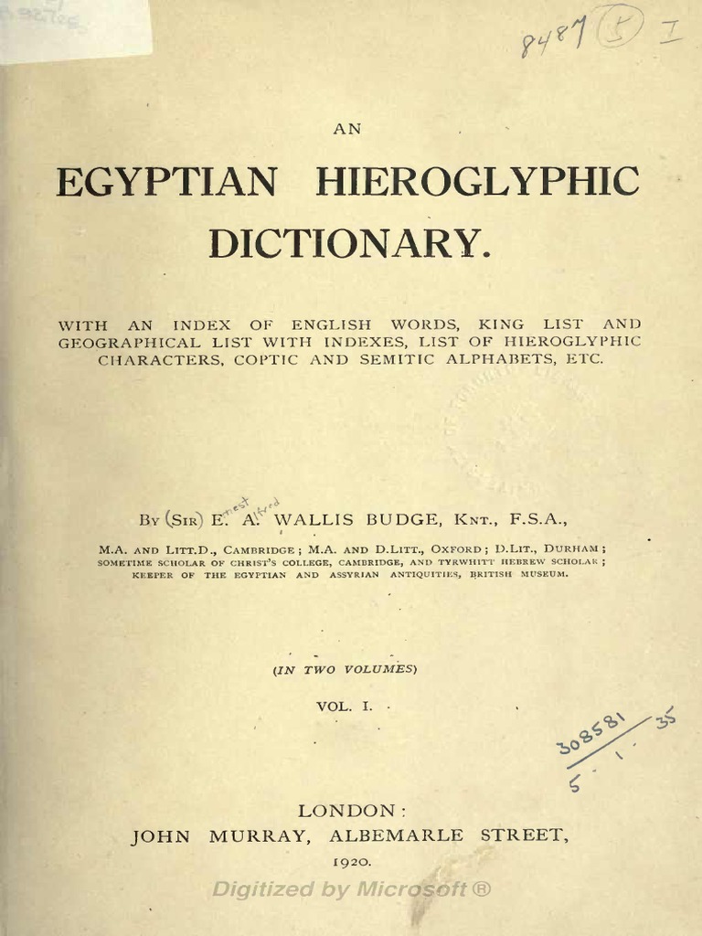 Egyptian Hierogly 01 | PDF