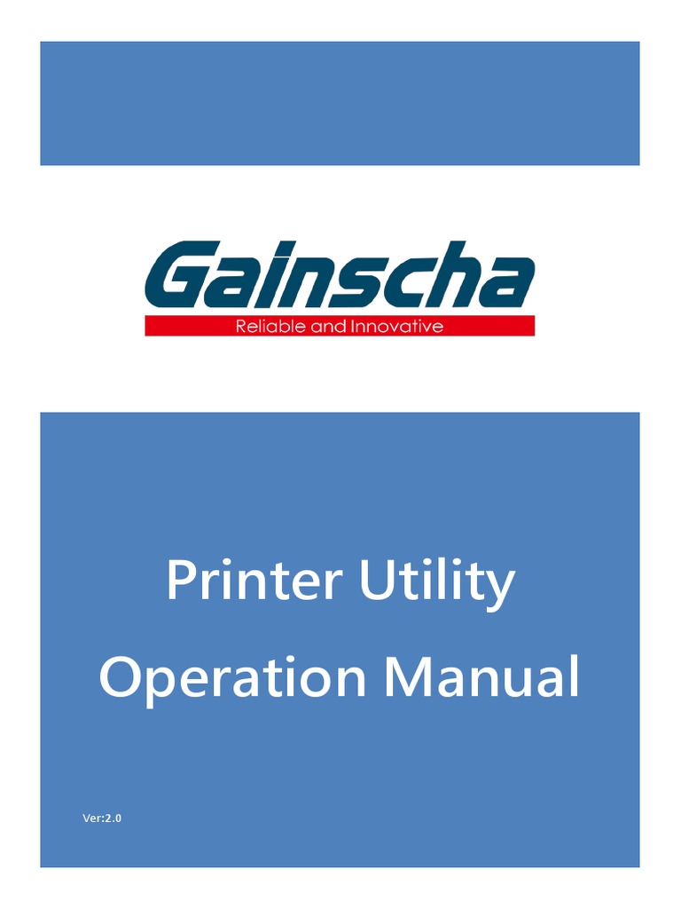 (EN - Ver2.0) PrinterUtility UsersManual | PDF